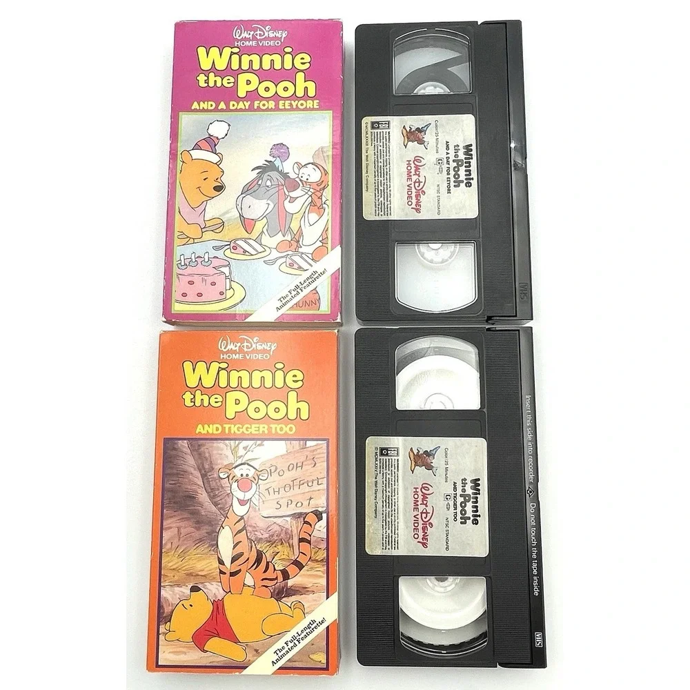 Media | Vintage 198s Disney Winnie The Pooh Vhs Tape Lot Honey Tree ...